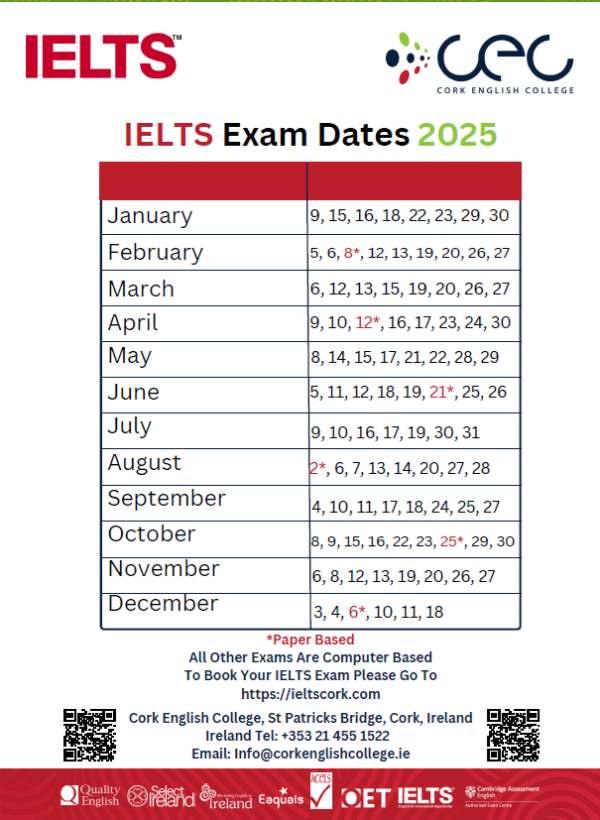 CEC – Your IELTS Test Centre in Cork, Ireland – Take the IELTS exam in Cork
